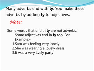 GRADE 6 adverbs. POWERPOINT PRESENTATION | PPT