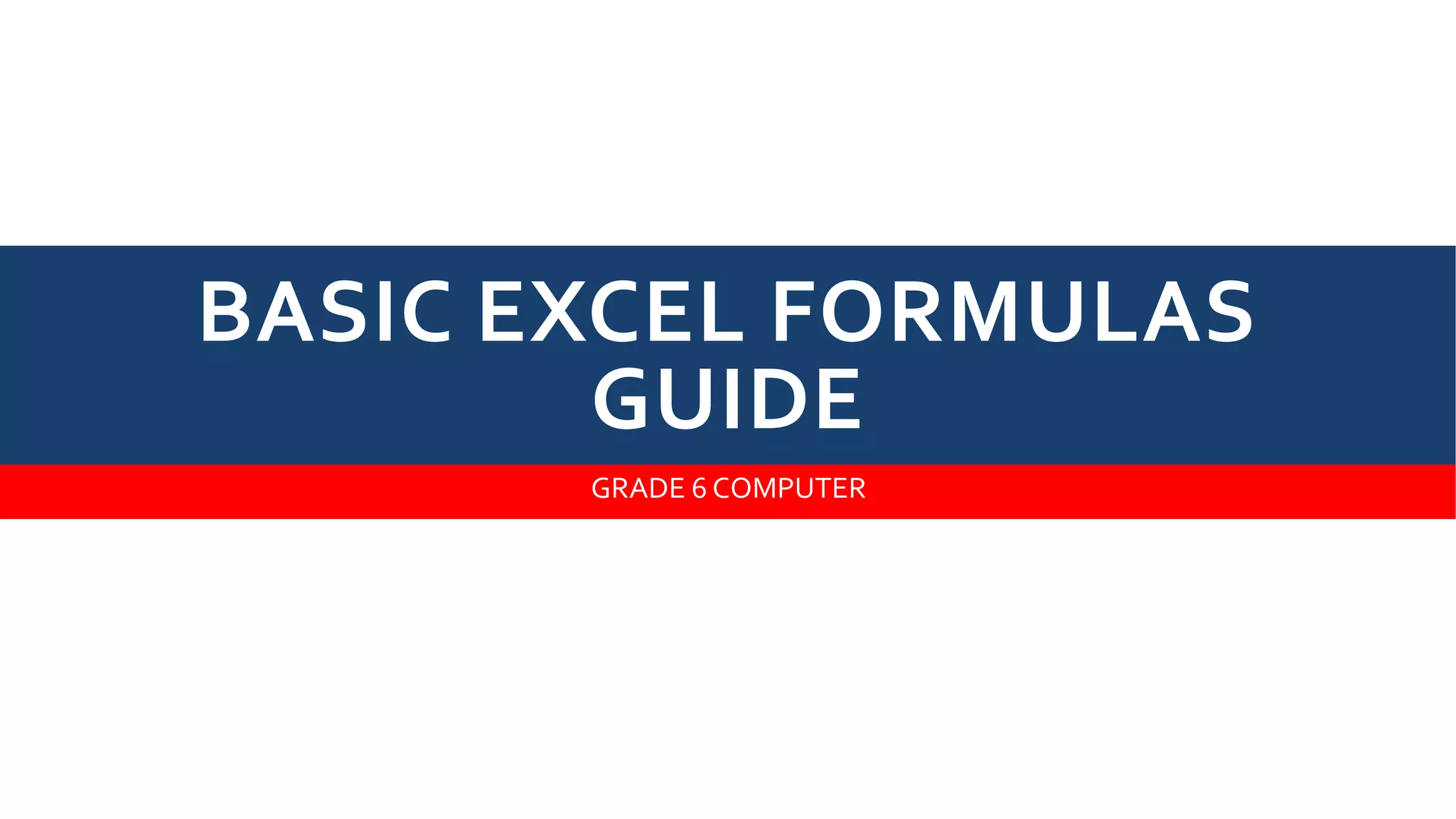 Grade 6 Computer | PPTX