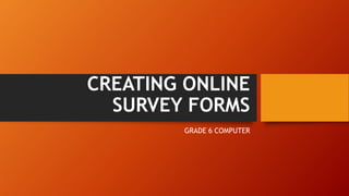 Grade 6 COMPUTER | PPTX | Technology & Computing