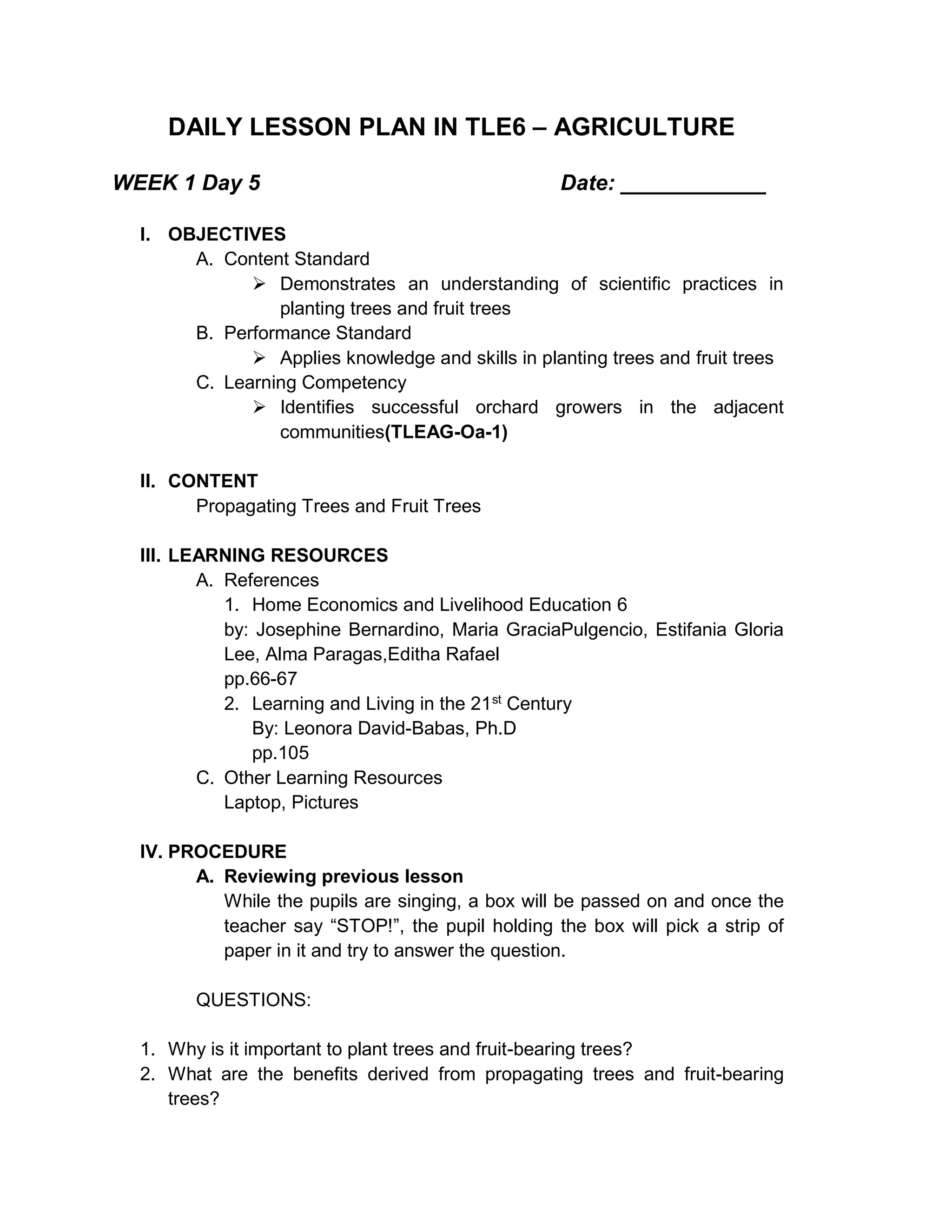 Grade 6 DLP_TLE_Agriculture - Week 1.pdf