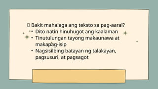 Filipino Alamat at Pabula Grade 6 Unang Markahan | PPTX