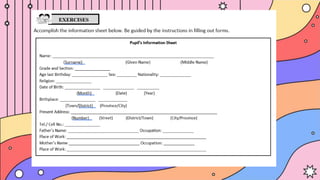 Grade 6 Filling out forms ENGLISH 6.pptx