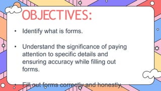 Grade 6 Filling out forms ENGLISH 6.pptx