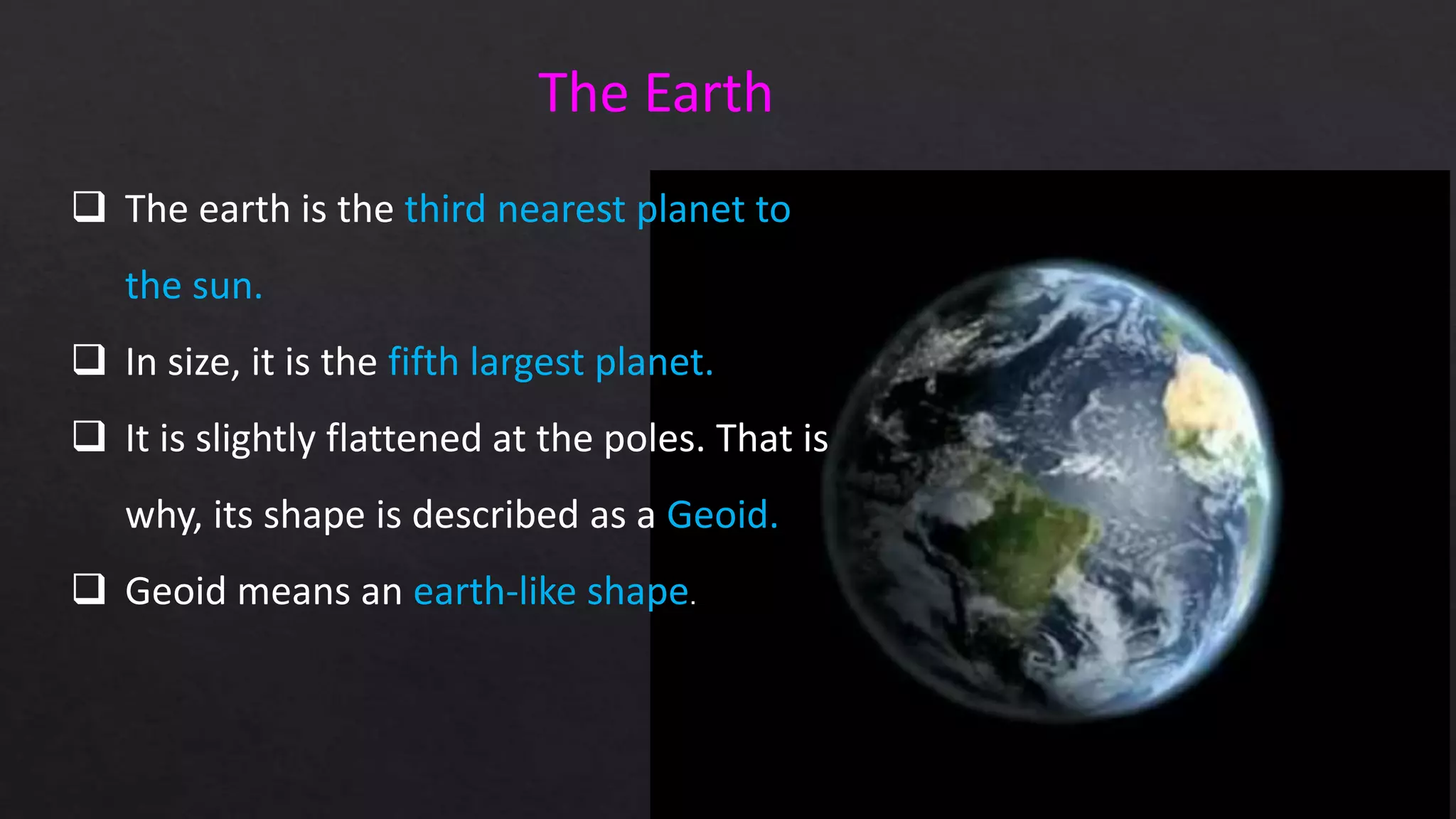 Grade 6 geography chapter 1 Earth in the solar system | PPTX