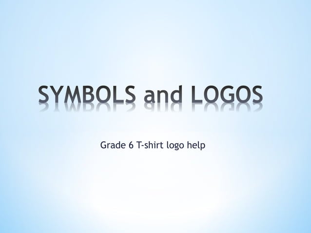 Grade 6 logo and symbol guide | PPT