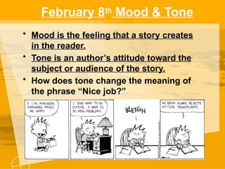 Grade 6 Mood and Tone powerpoint presentation | PPTX