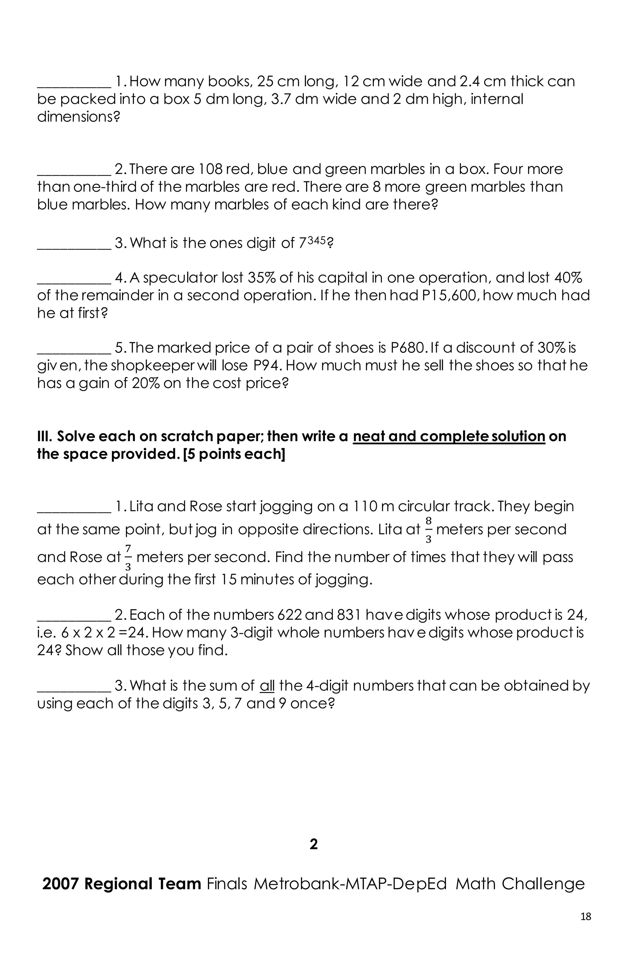 Grade 6 mtap reviewer | DOCX