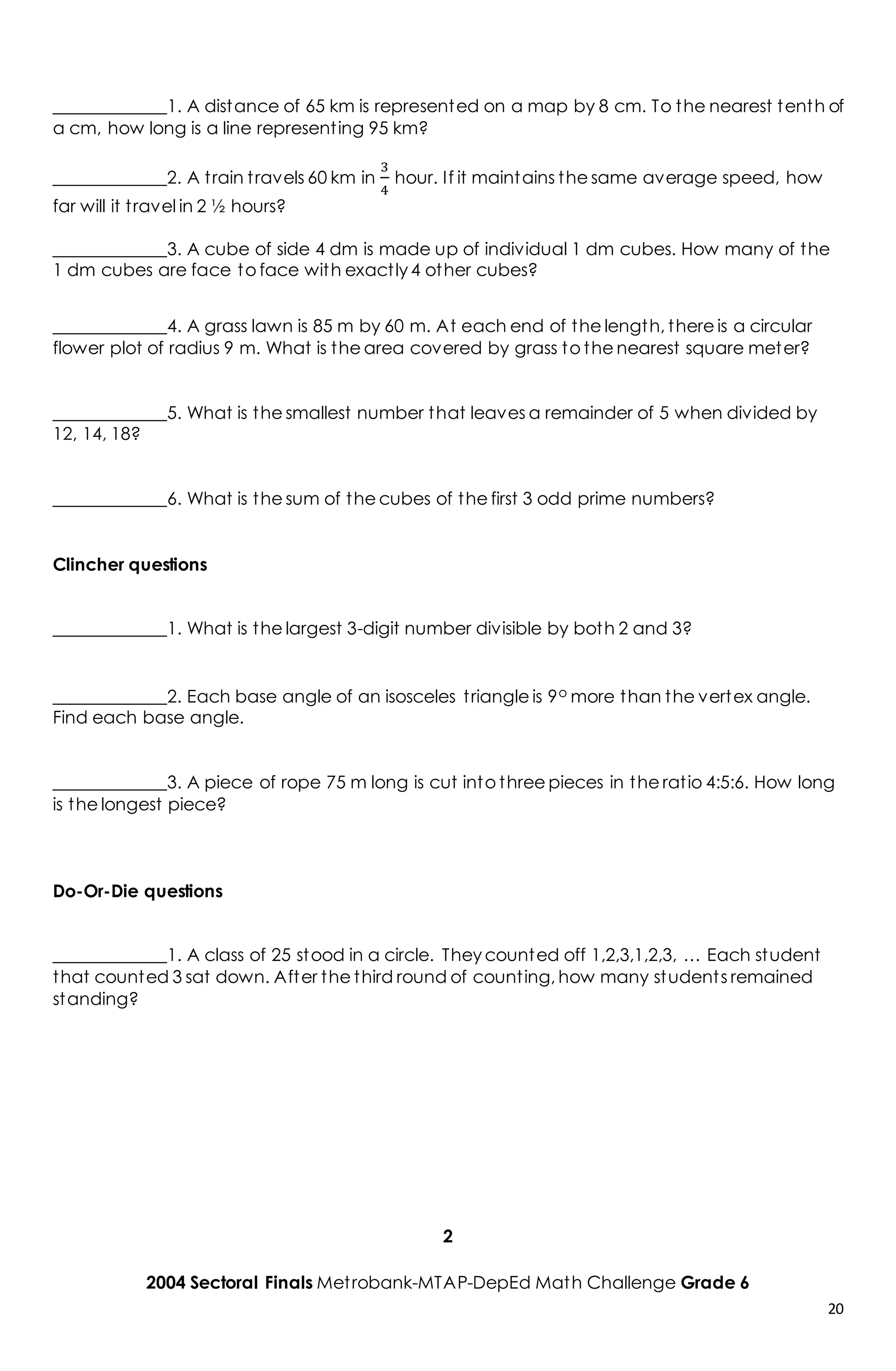Grade 6 mtap reviewer | DOCX
