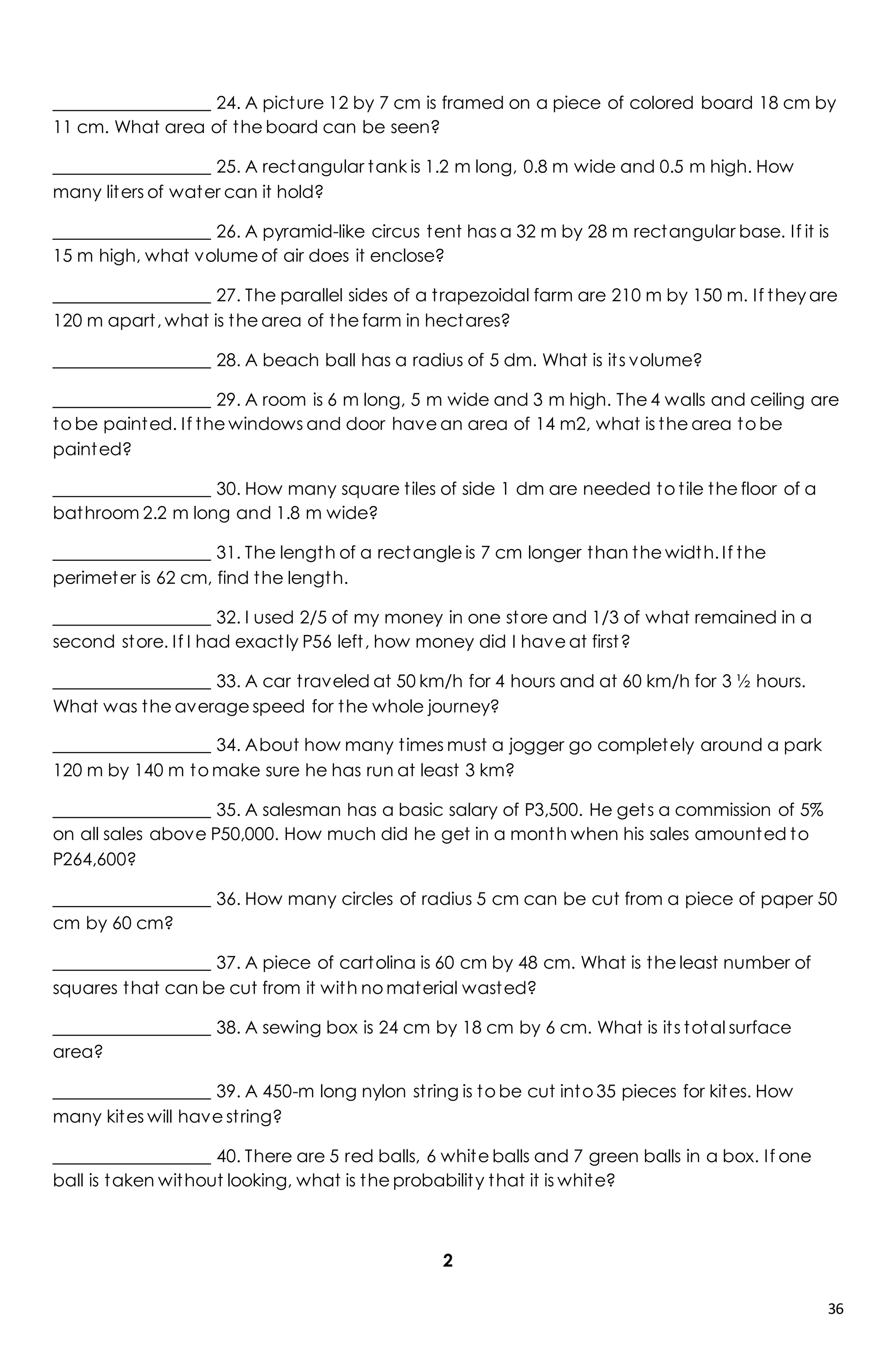 Grade 6 mtap reviewer | DOCX