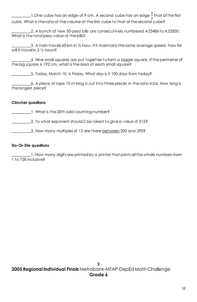 Grade 6 mtap reviewer | DOCX