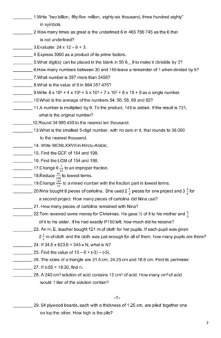 Grade 6 mtap reviewer | DOCX