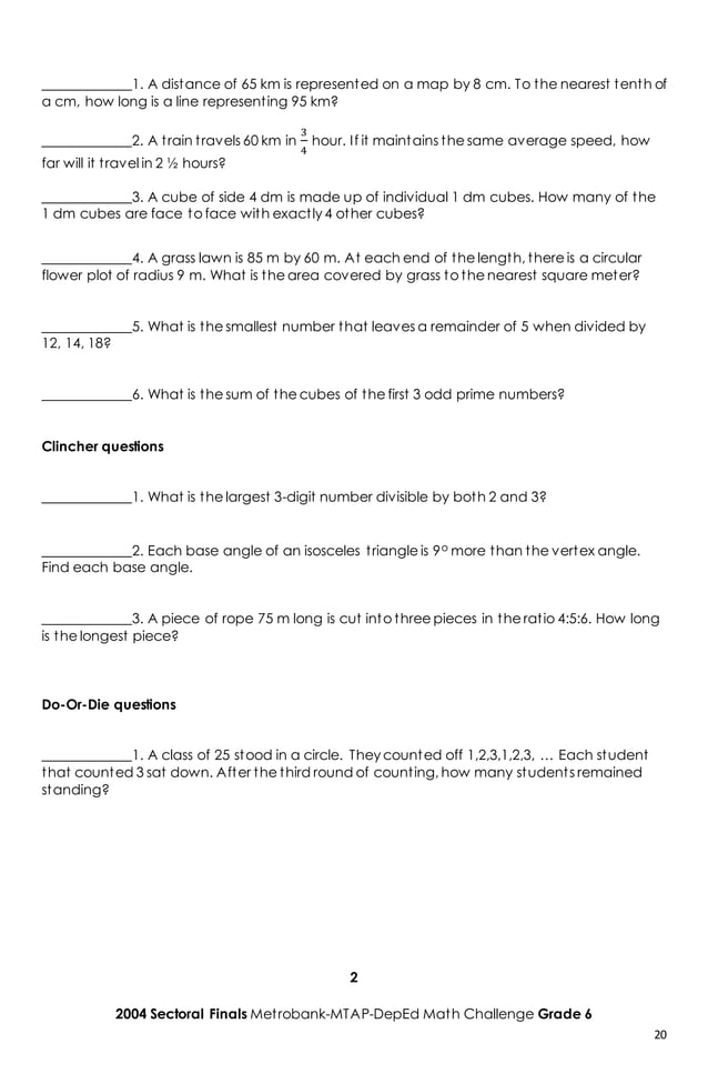 Grade 6 mtap reviewer | DOCX