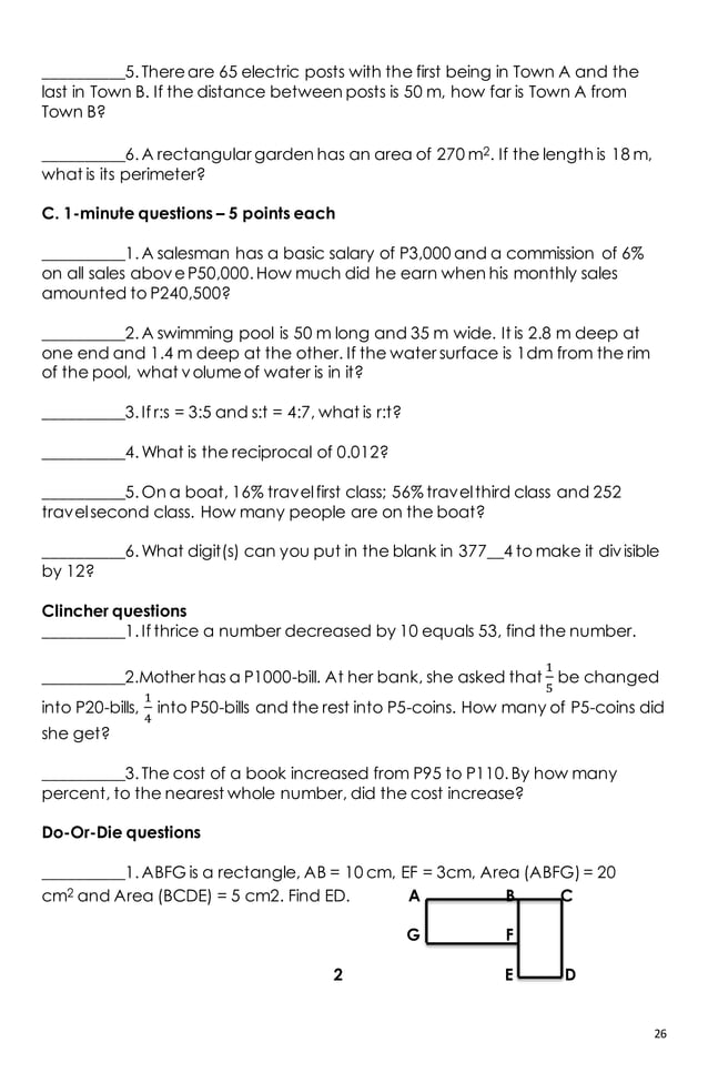 Grade 6 mtap reviewer | DOCX