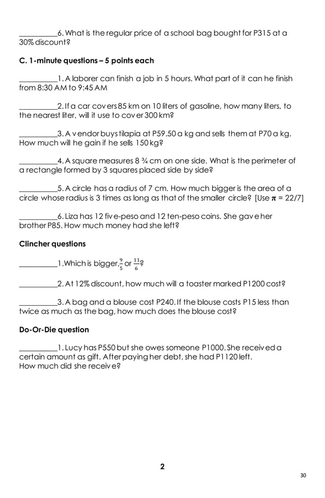 Grade 6 mtap reviewer | DOCX