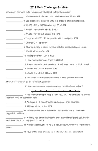 Grade 6 mtap reviewer | DOCX