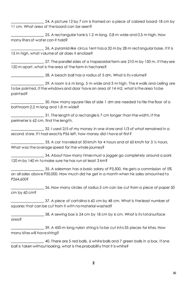 Grade 6 mtap reviewer | DOCX
