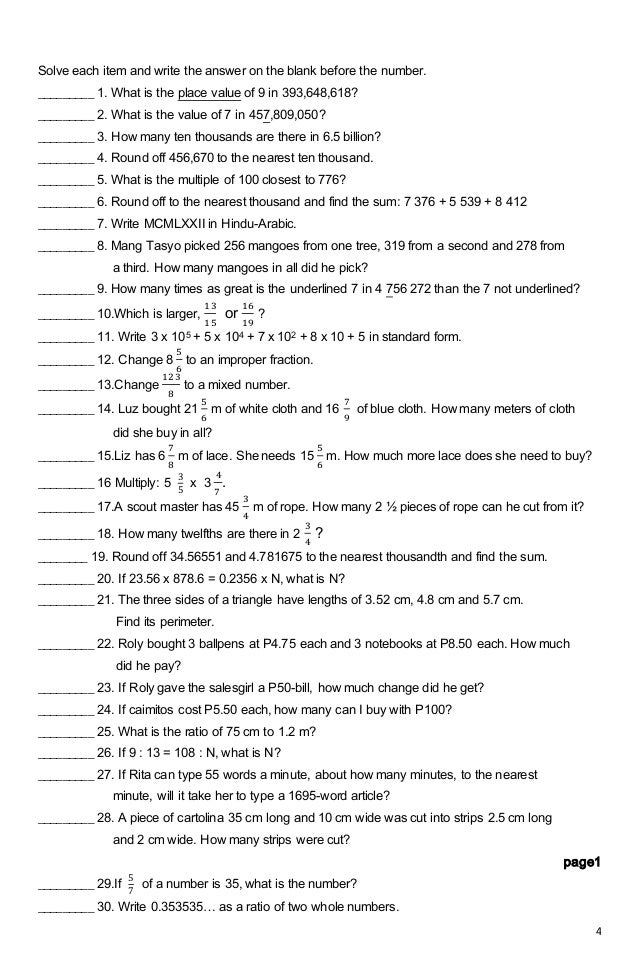 Grade 6 mtap reviewer