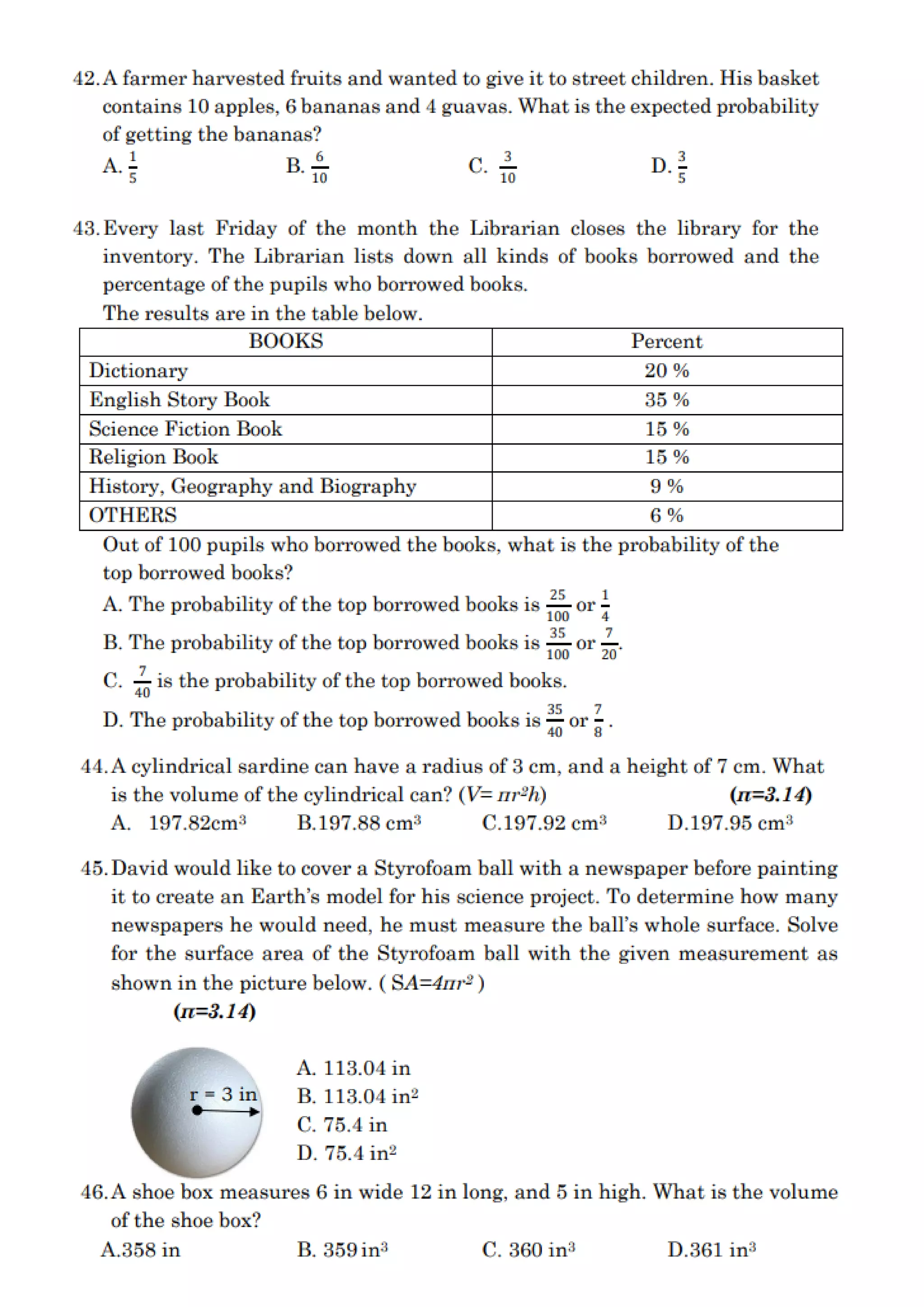Grade 6 Numeracy Tool (PreTest).pdf