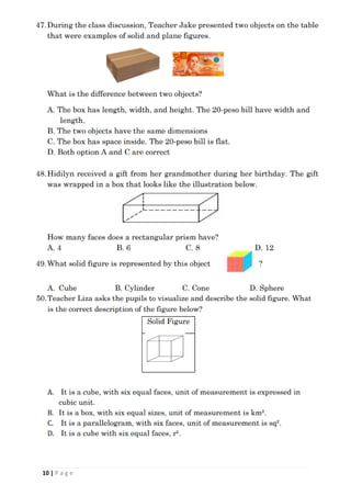 Grade 6 Numeracy Tool (PreTest).pdf