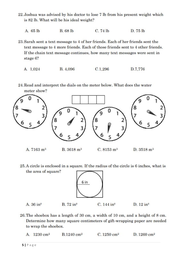 Grade 6 Numeracy Tool (PreTest).pdf