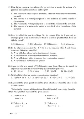 Grade 6 Numeracy Tool (PreTest).pdf