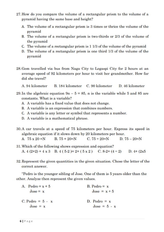 Grade 6 Numeracy Tool (PreTest).pdf