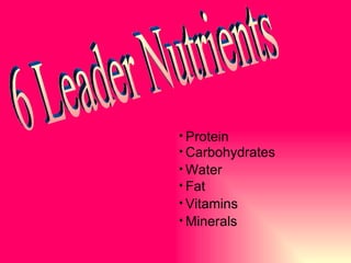 Grade 6 Nutrition Ppt | PPT