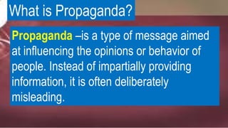 Grade 6 PPT_Q3_W2_Detect biases and propaganda devices used by speakers ...