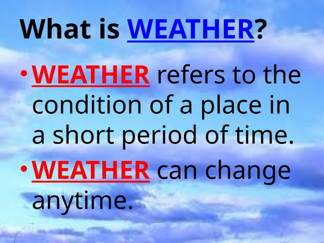 Grade 6 PPT_Q4_W3_WEATHER PATTERNS.pptx for grade 6 learners | PPTX ...