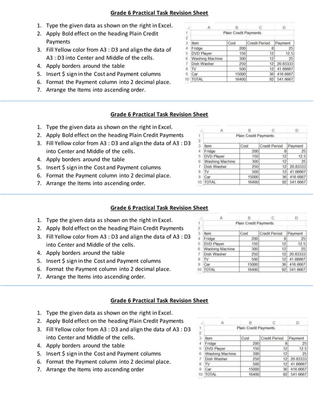 Grade 6 Practical Task Revision Sheet.docx