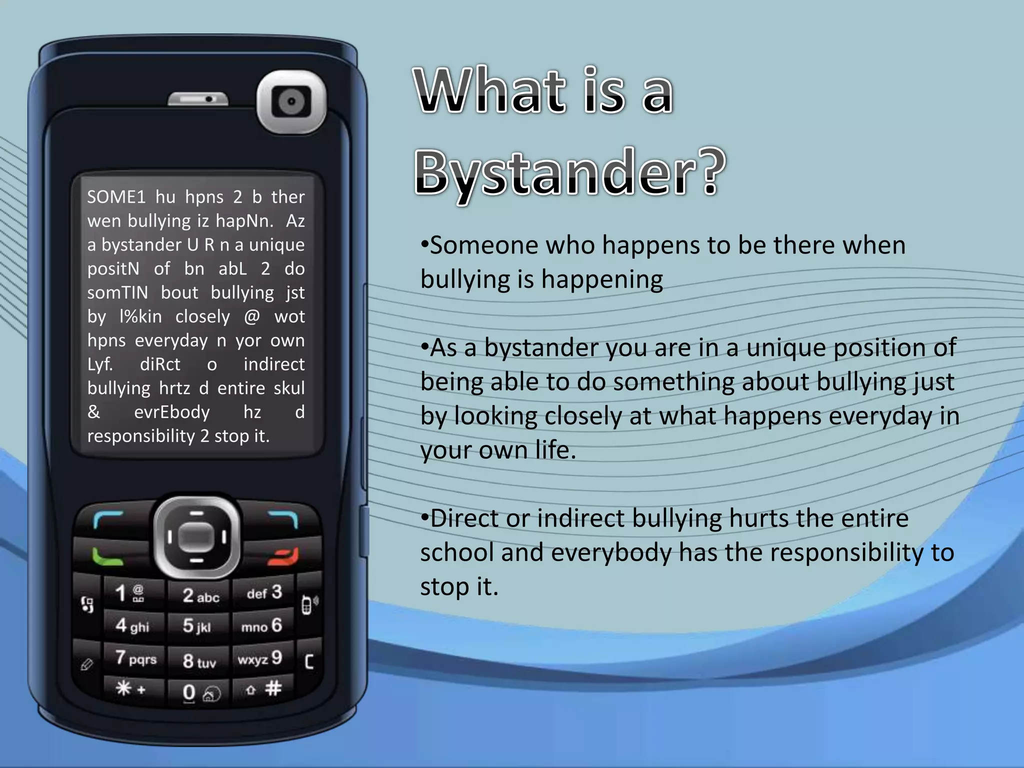 Bullying: Don't Be a Bystander | PPTX