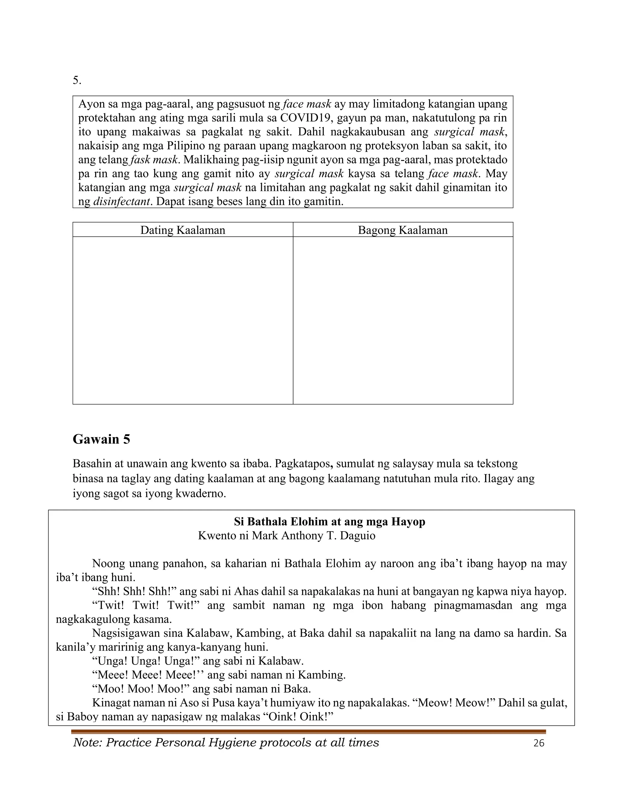 Grade 6 Q2 Filipino LAS.pdf S. Y. 2024- 2025 | PDF