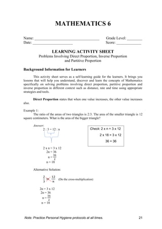 Grade 6 Q2 MATHEMATICS LAS.pdf S.Y. 2024- 2025 | PDF