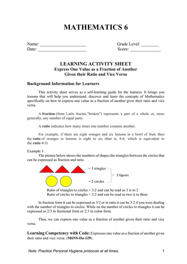 Grade 6 Q2 MATHEMATICS LAS.pdf S.Y. 2024- 2025 | PDF