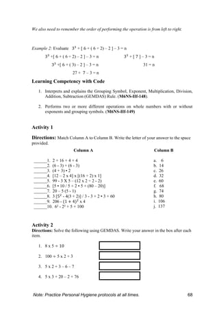 Grade 6 Q2 MATHEMATICS LAS.pdf S.Y. 2024- 2025 | PDF