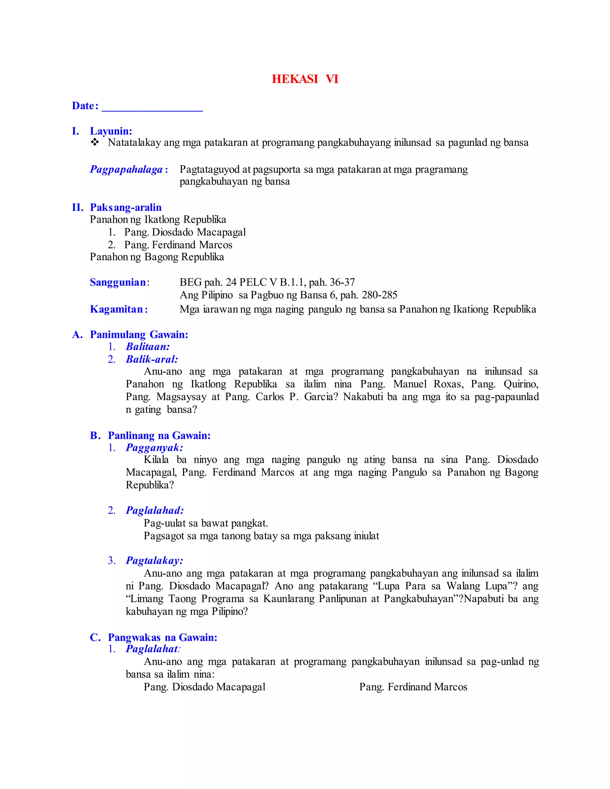 Grade 6 Q4 DLP Araling Panlipunan.doc
