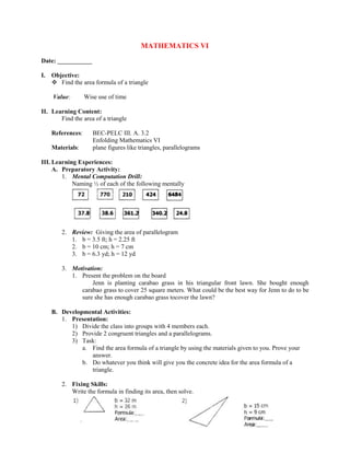 Grade 6 Q4 DLP Mathemathics.doc