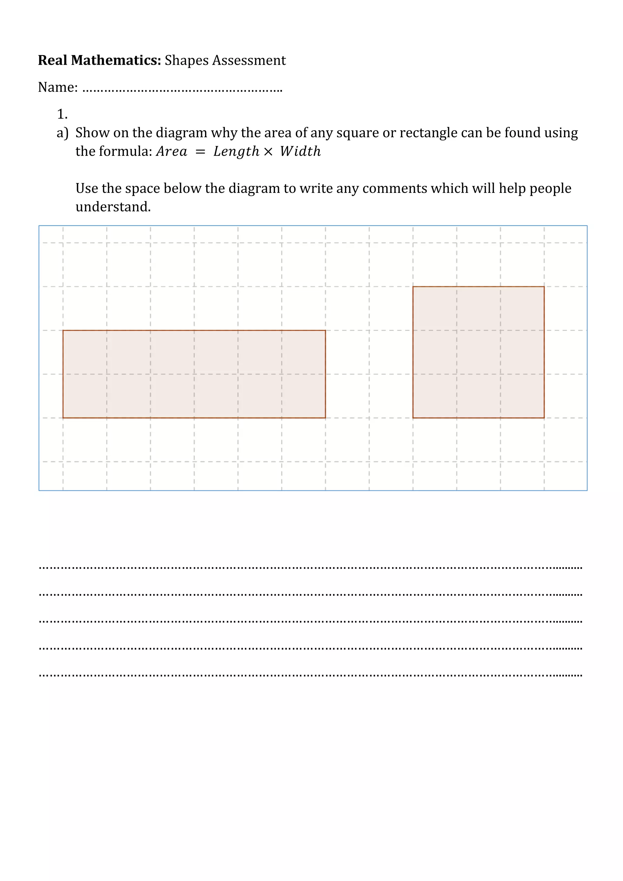 Grade 6 shapes assessment | PDF