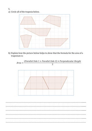 Grade 6 shapes assessment | PDF