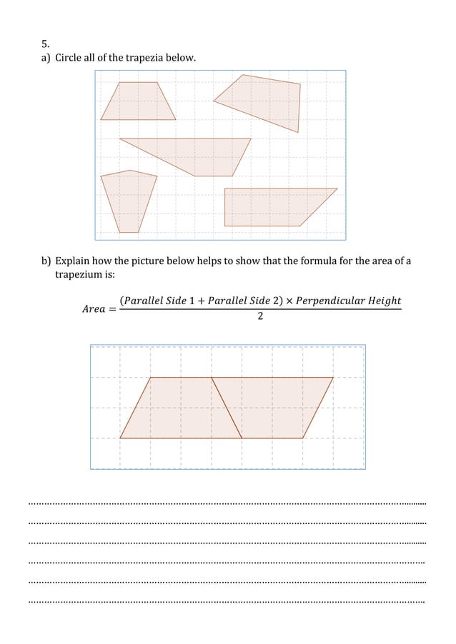 Grade 6 shapes assessment | PDF