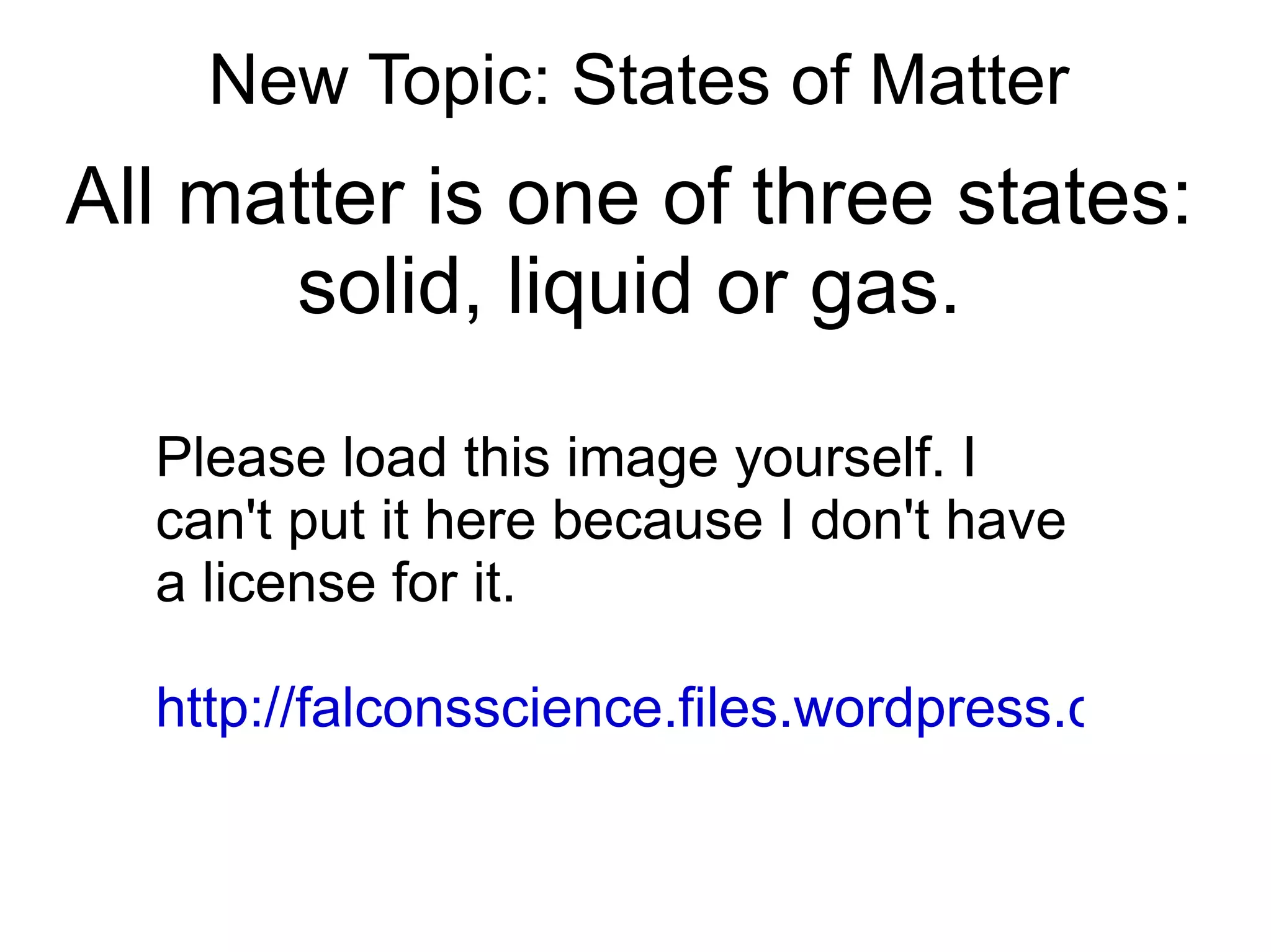 Grade 6 states of matter | ODP