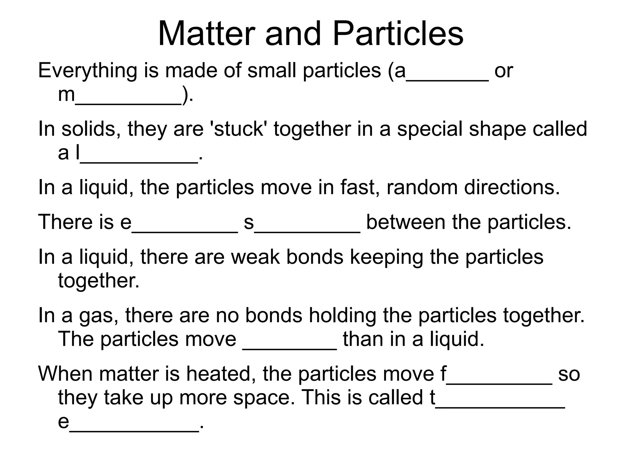 Grade 6 states of matter | ODP