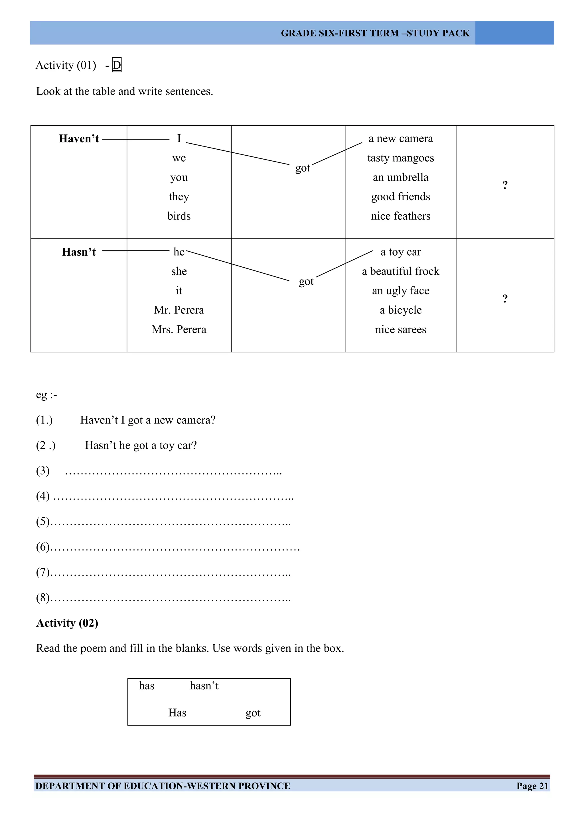 Grade 6 Study Pack.pdf