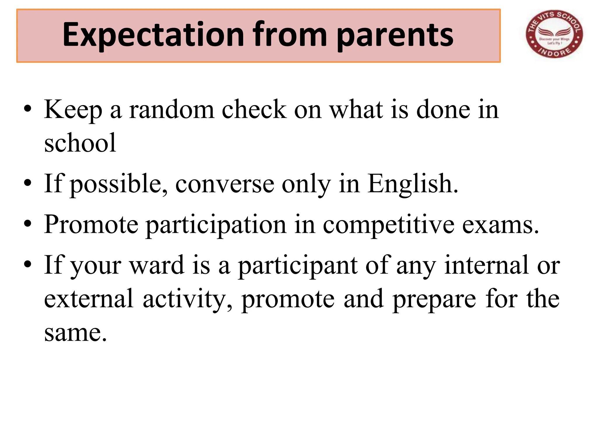 Grade 6 to 8 Orientation for new parents in a school | PPTX