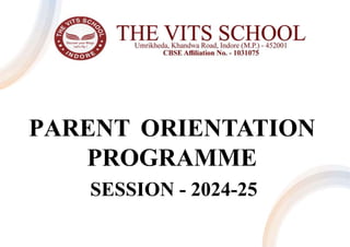 Grade 6 to 8 Orientation for new parents in a school | PPTX