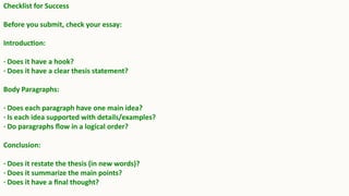 Mastering Multi-Paragraph Essay Writing: Structure, Thesis, and Support ...