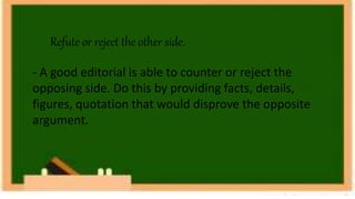 Grade 6 writing an editorial | PPTX