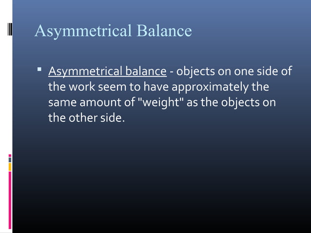 Balance (principles of art ) | PPT