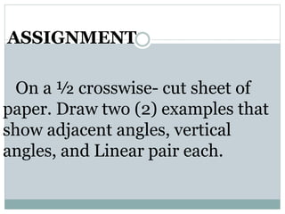 grade 7.pptx for mathematics Angle and linear | PPTX