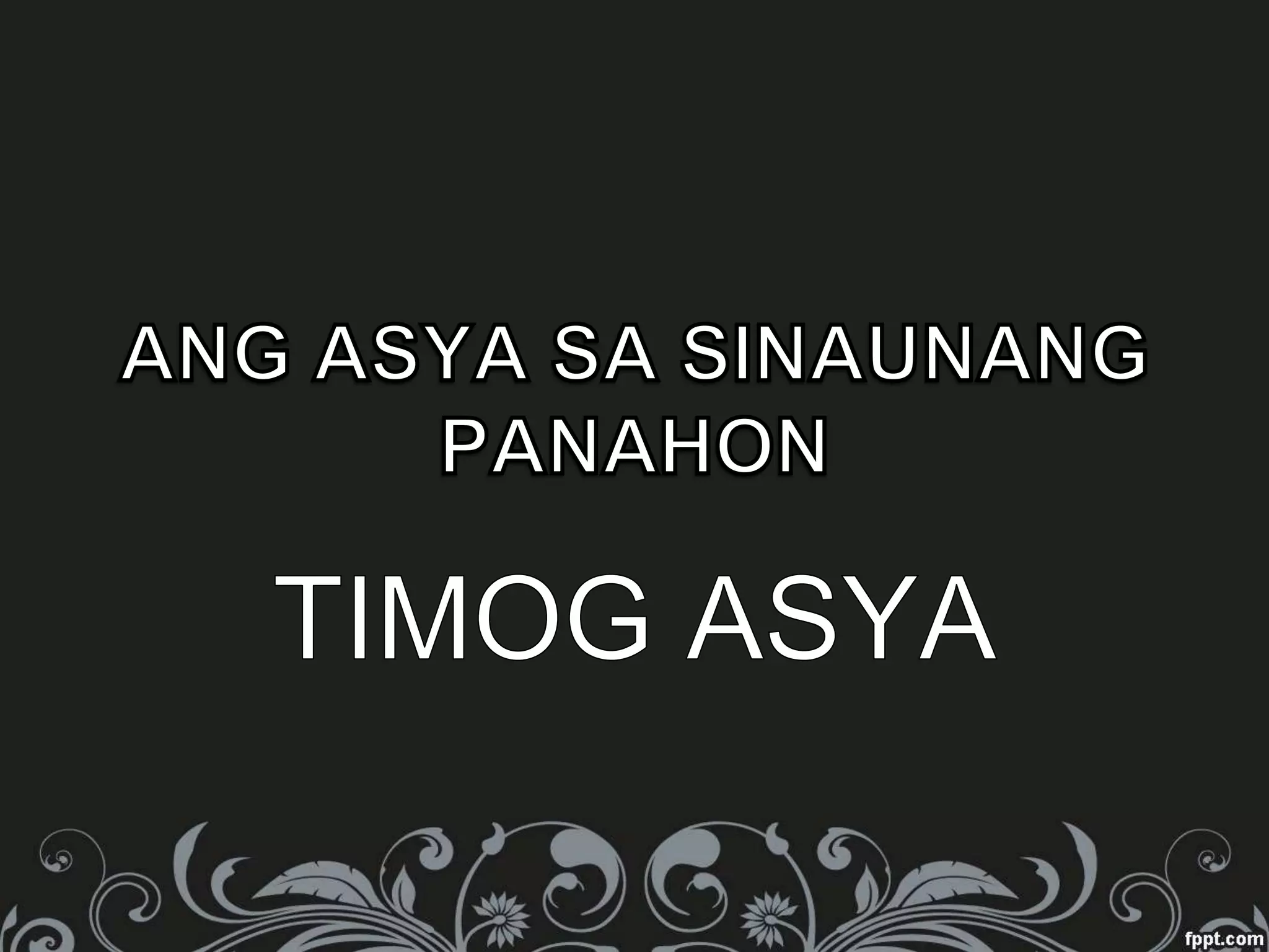 Grade 7 4th quarter - ang asya sa sinaunang panahon- timog asya - indo ...